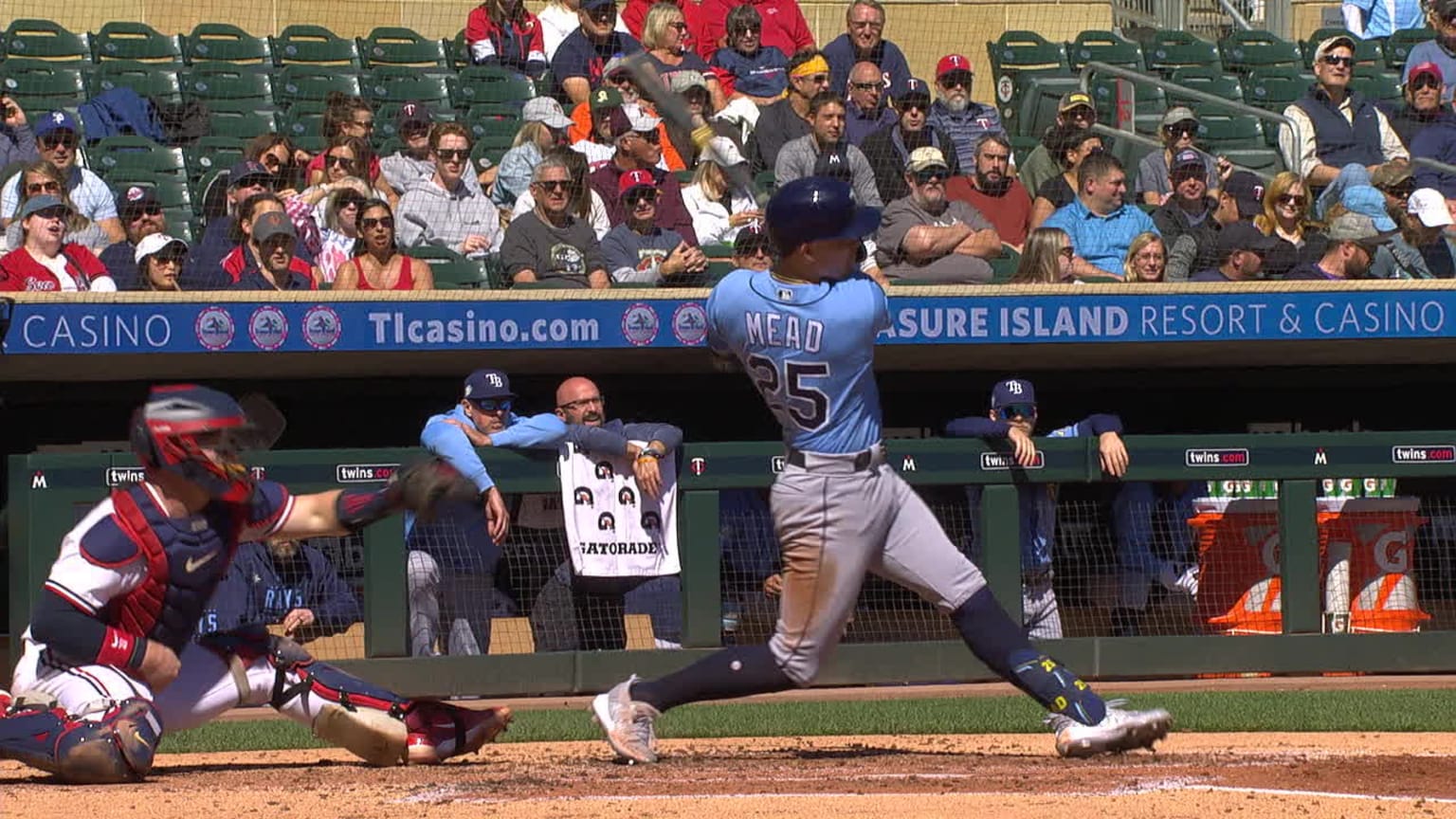 Curtis Mead lines an RBI double to left-center field | 09/13/2023 ...