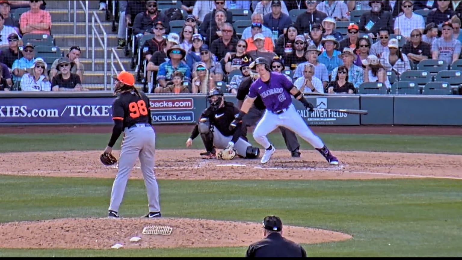 Jordan Beck drives home two runs with a double | 03/04/2024 | Colorado ...