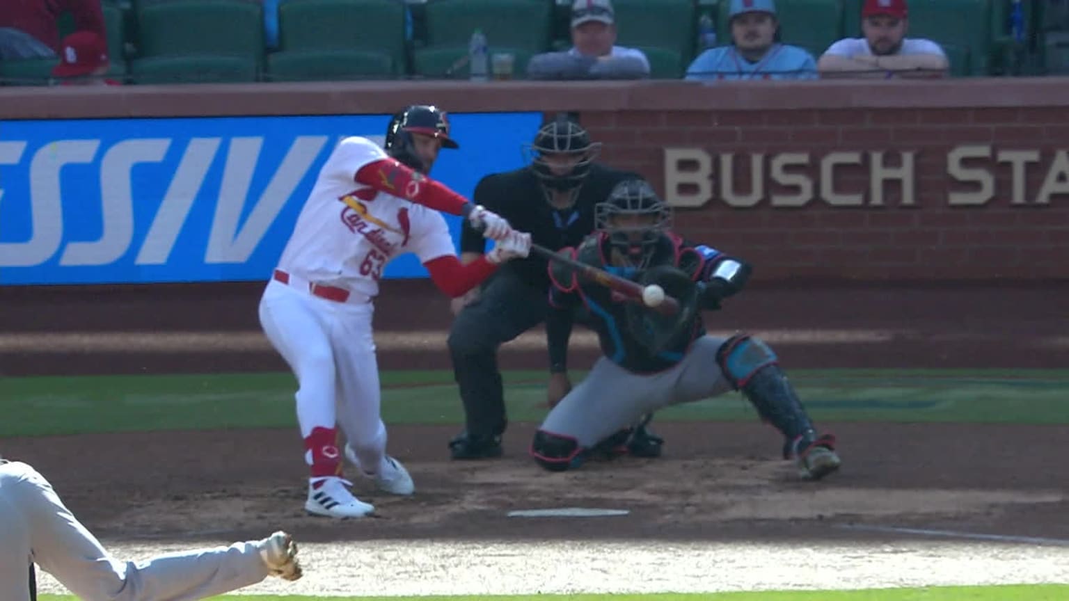 Michael Siani's triple to left field | 04/07/2024 | St. Louis Cardinals