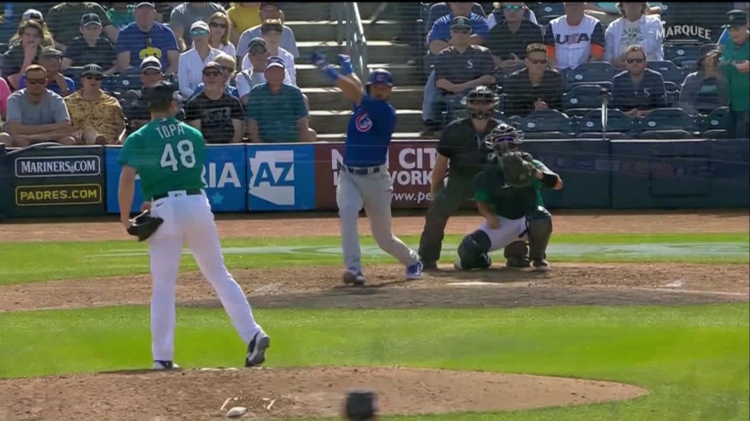 Edwin Ríos hits an RBI triple to center field | 03/06/2023 | MLB.com