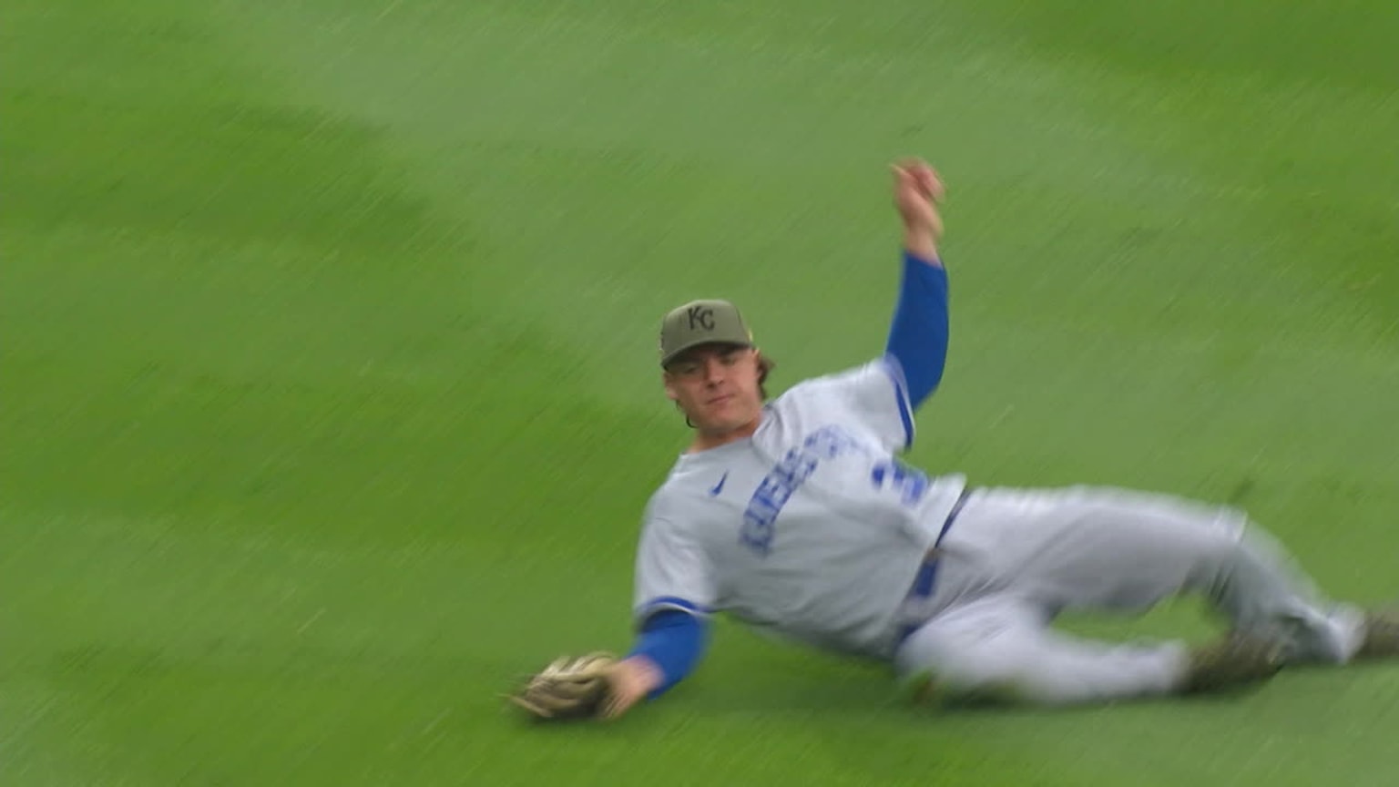 Nick Pratto makes a fantastic sliding catch | 05/19/2023 | Kansas City ...