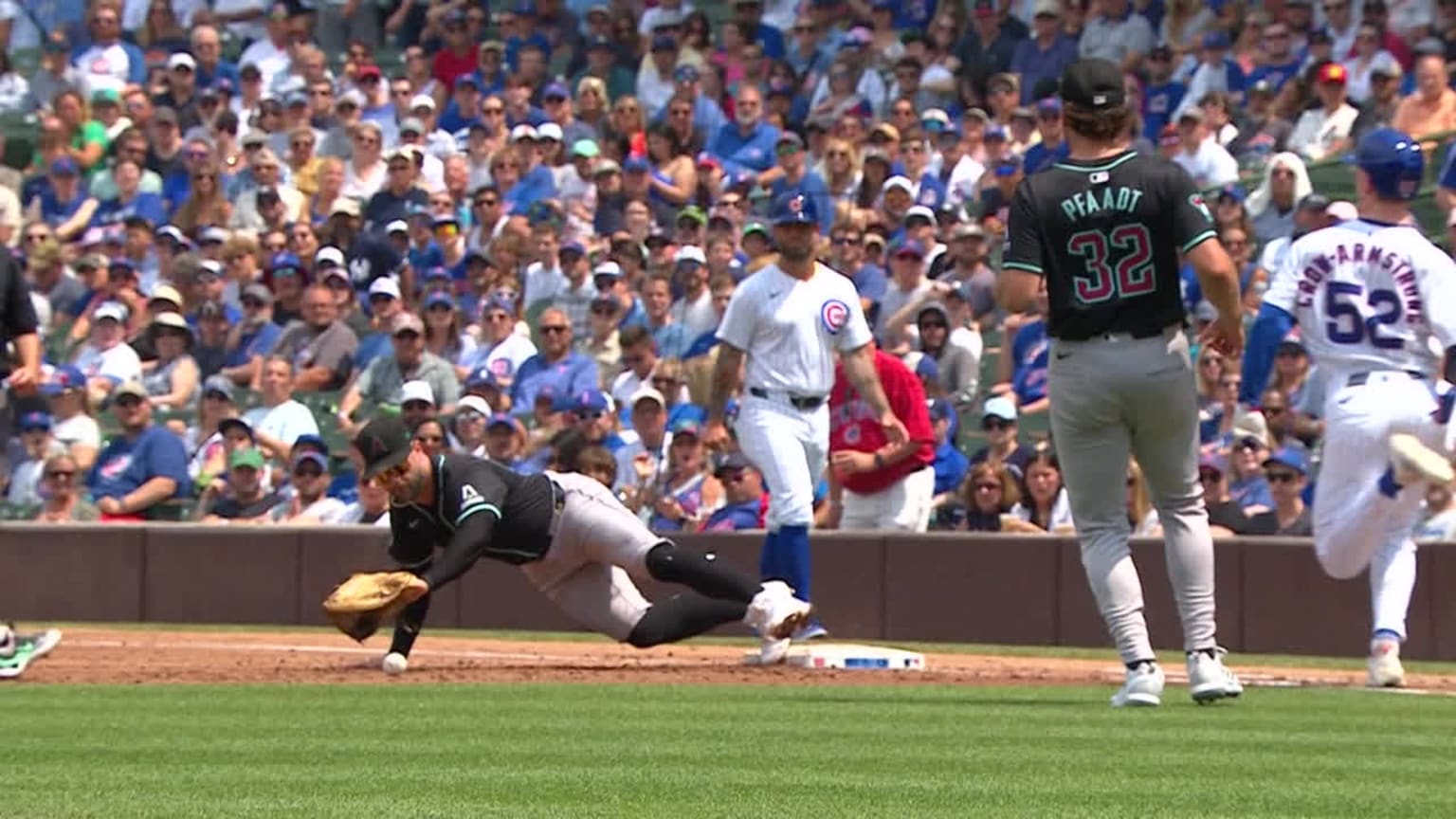Christian Walker extends to get the out at first | 07/21/2024 | Arizona ...