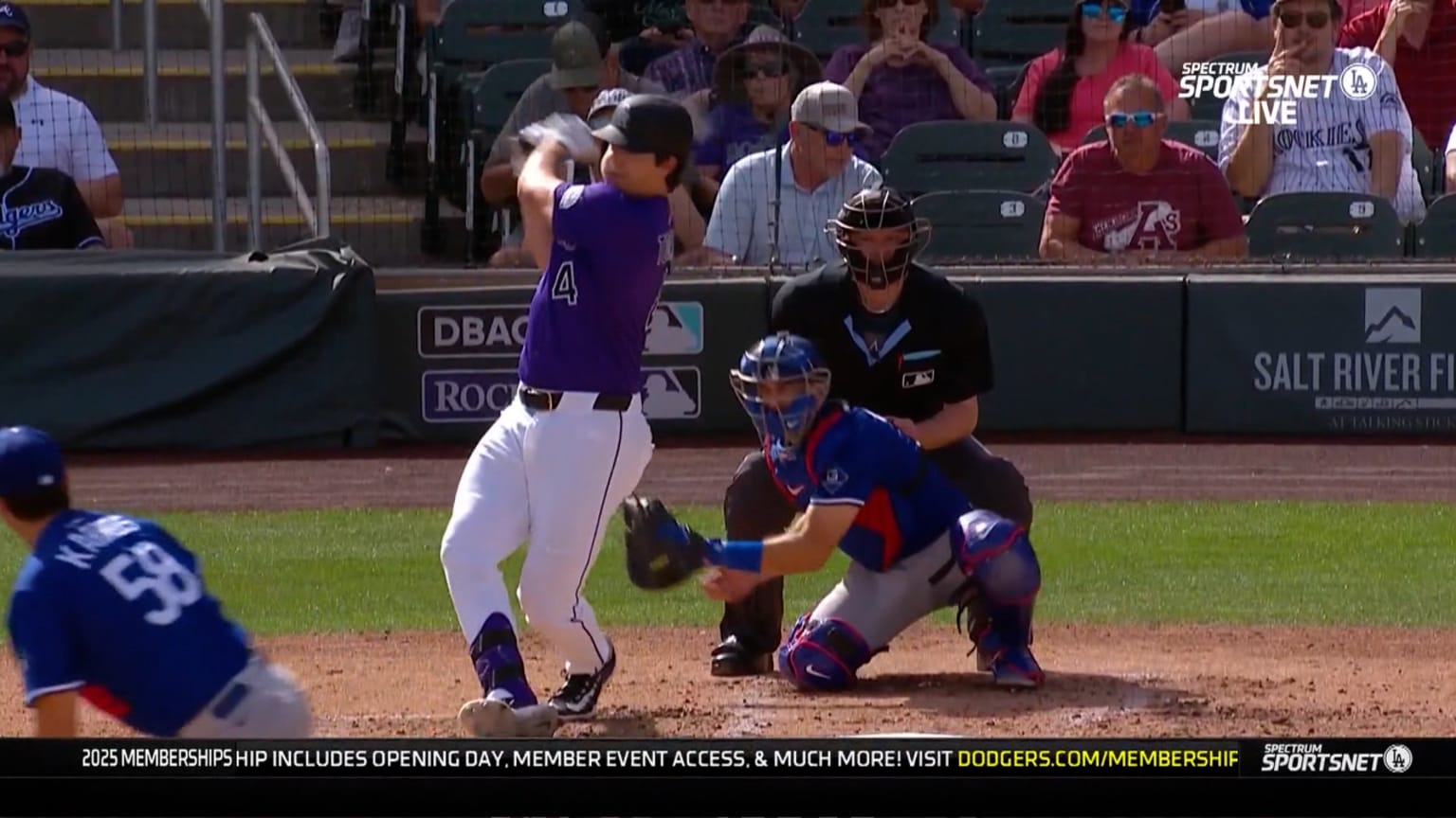 Jared Karros strikes out Michael Toglia in the 4th | 02/27/2025 | Los ...