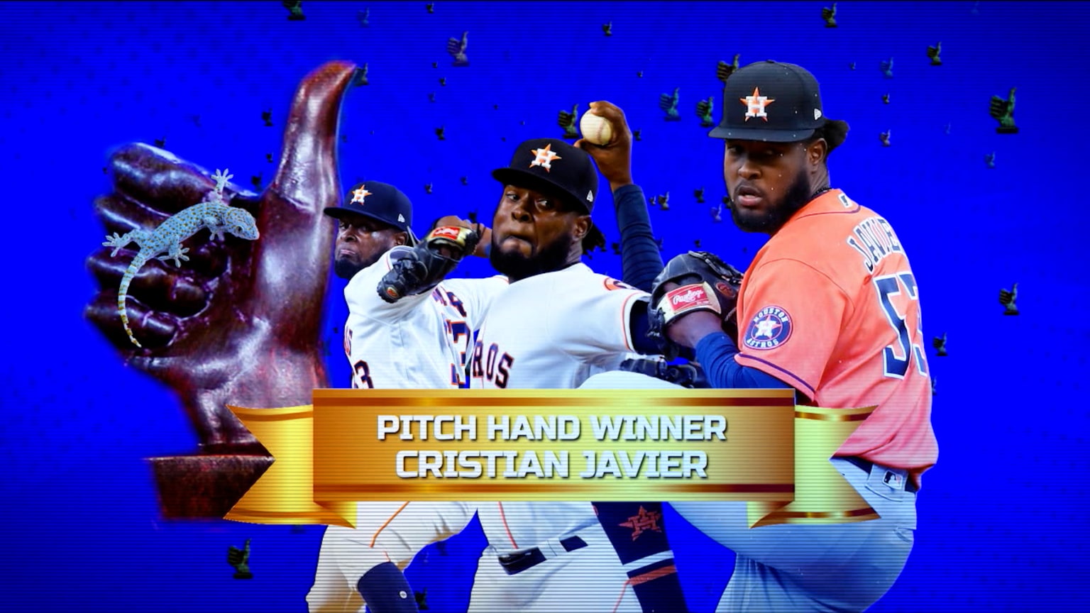 Cristian Javier on winning the Pitch Hand Award | 10/05/2022 | Houston ...