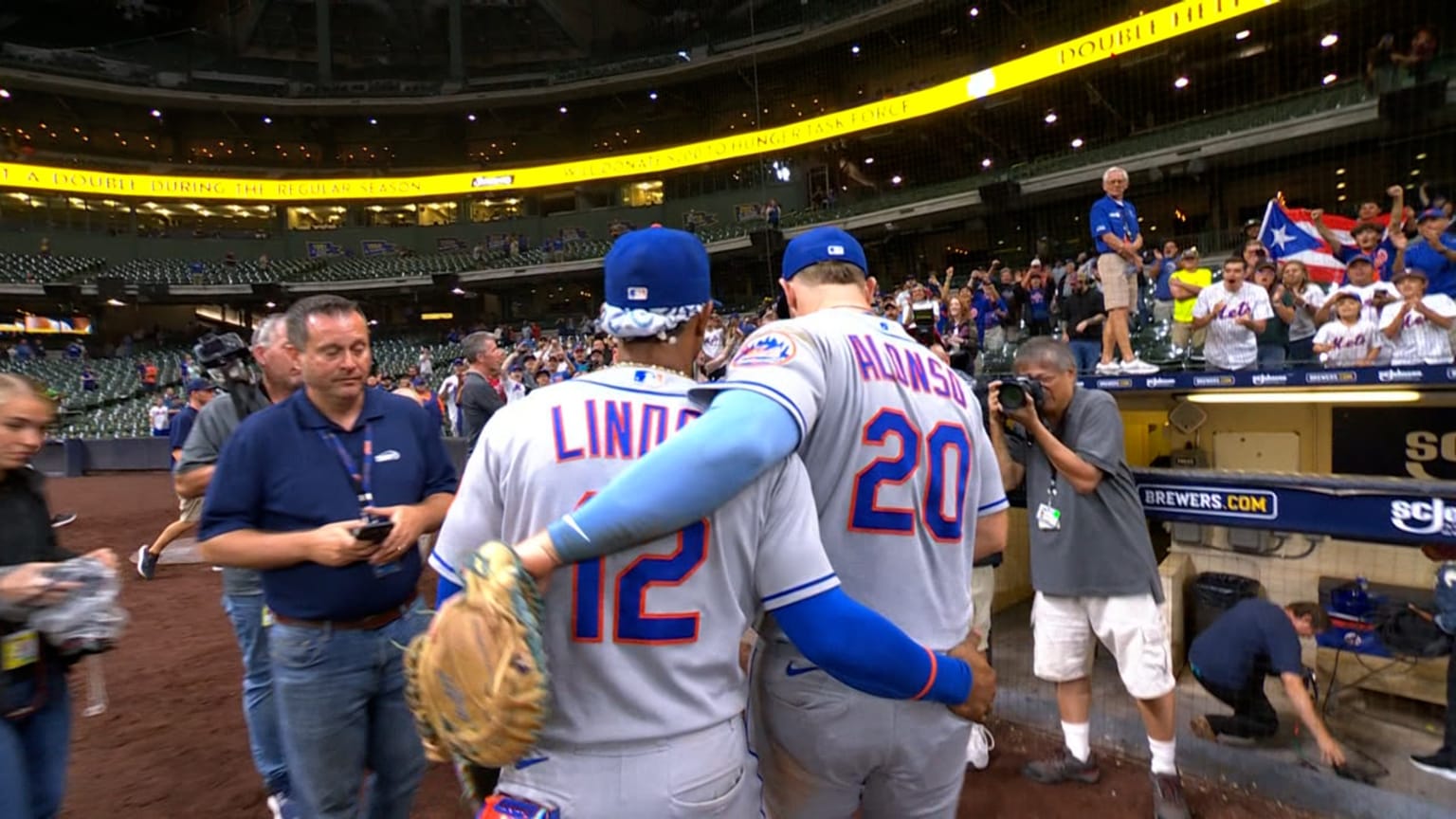 Francisco Lindor and Pete Alonso on playoff berth | 09/19/2022 | New York Mets