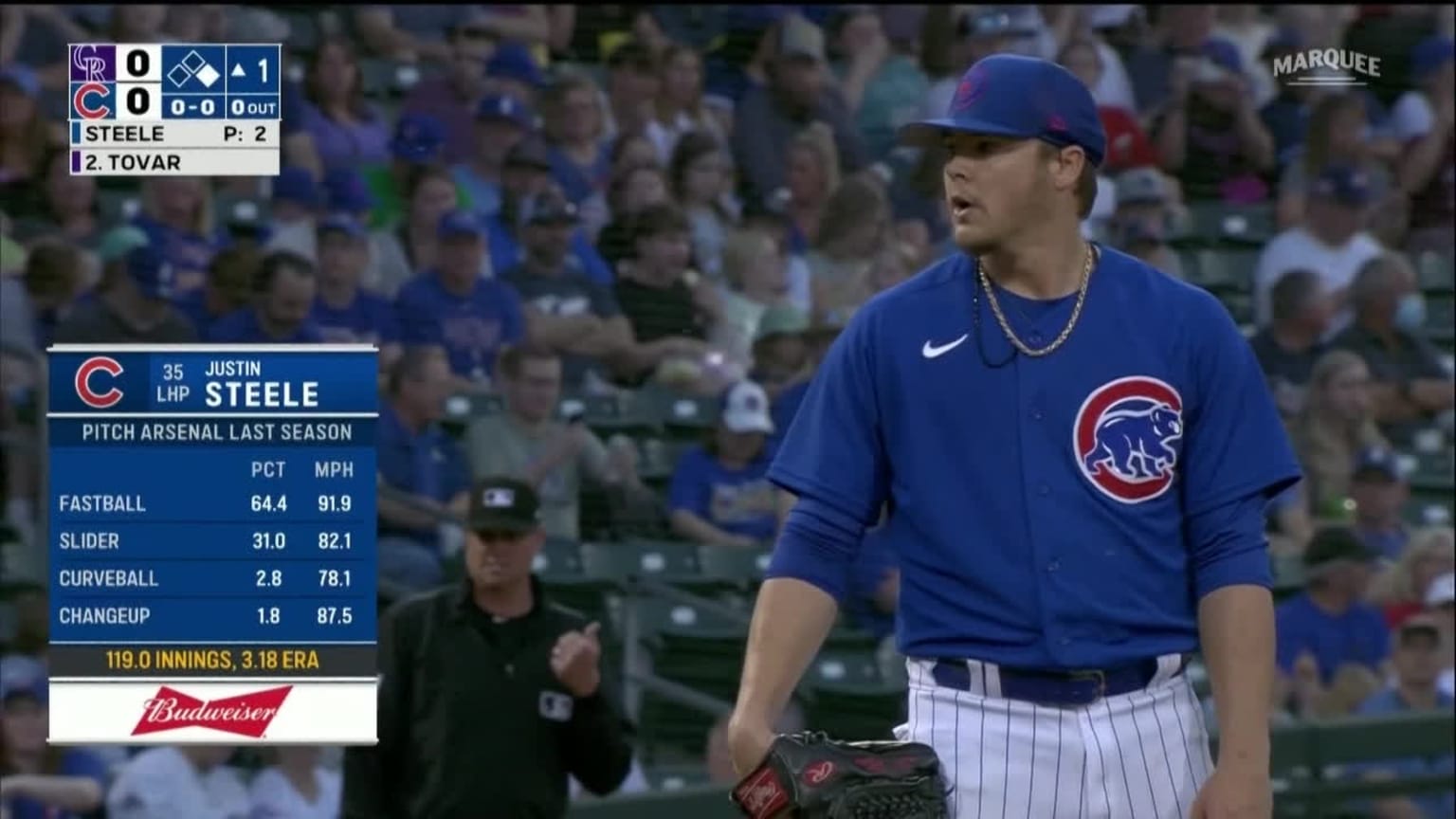 Justin Steele strikes out four Rockies in good outing | 03/14/2023 ...