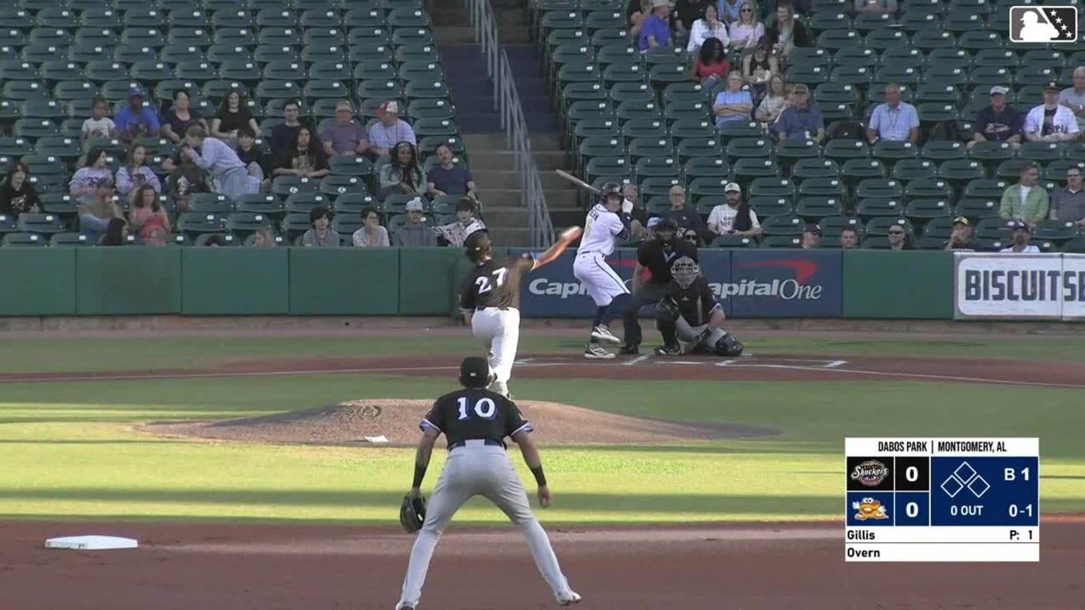 Tanner Gillis In play, run(s) to Austin Overn | 05/14/2026 | Tampa Bay Rays