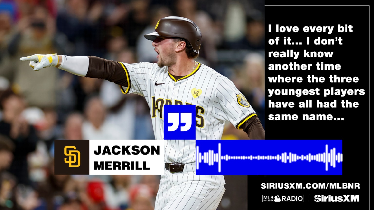 Jackson Merrill on the start of his MLB career | 04/12/2024 | San Diego ...