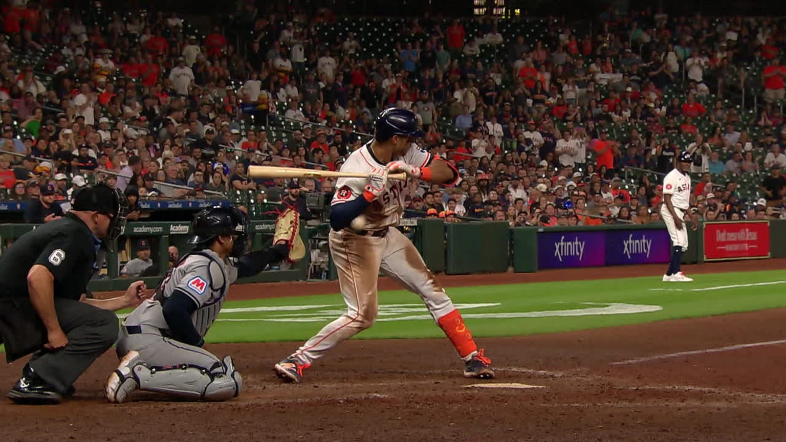 Jeremy Peña gets hit by a pitch, Jose Altuve scores | 05/02/2024 | MLB.com