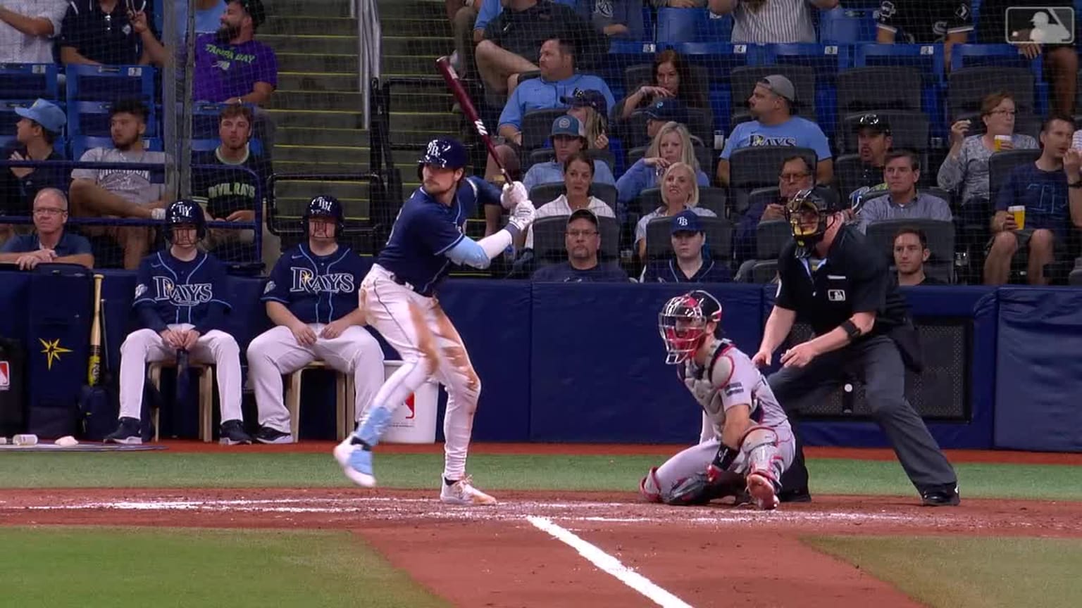 Josh Lowe drills a solo home run to right field | 04/11/2023 | Tampa ...