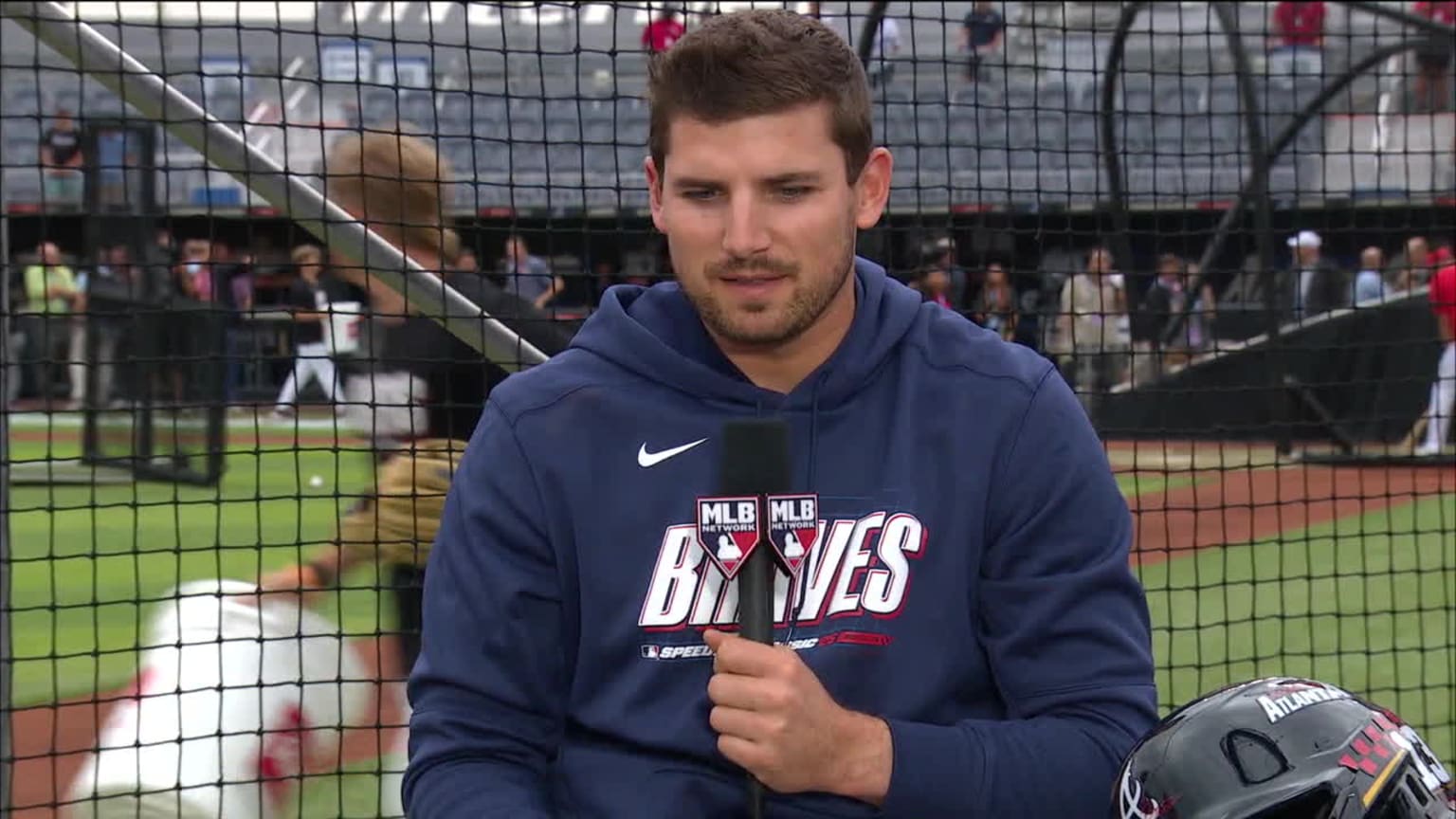 Austin Riley on the field at Speedway Classic, more | 08/02/2025 | MLB.com