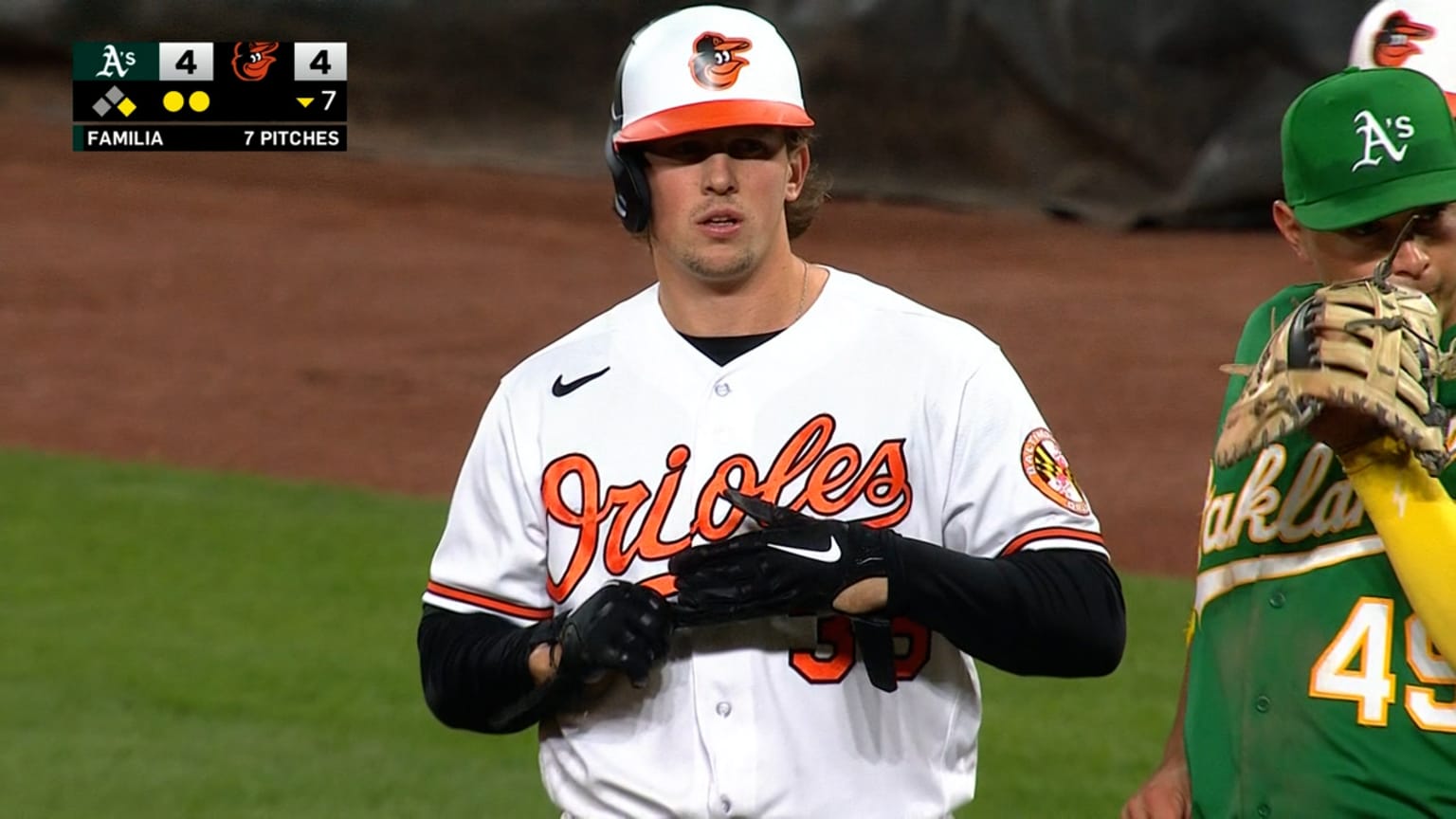 Adley Rutschman ties the game with an RBI single | 04/12/2023 | MLB.com