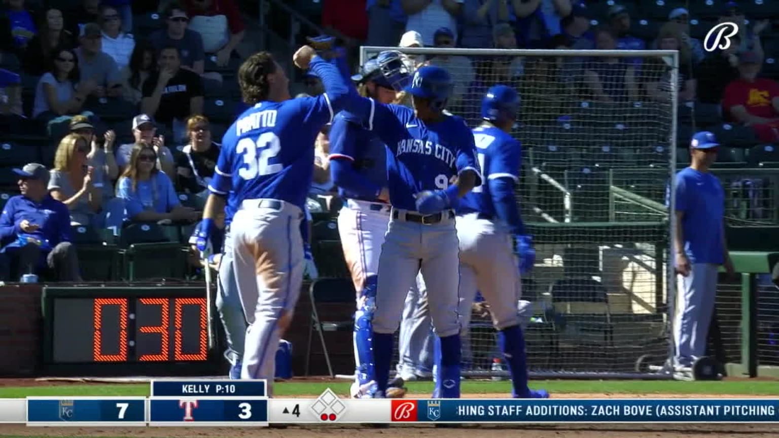 Royals take the lead in the 4th with seven runs | 02/25/2023 | Kansas ...