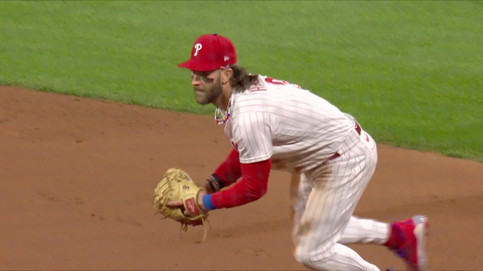 Bryce Harper gets dirty and makes an awesome stop | 10/17/2023 ...