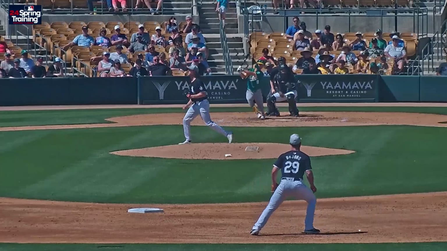 Hoy Park hits an RBI double into left field | 03/22/2024 | Athletics