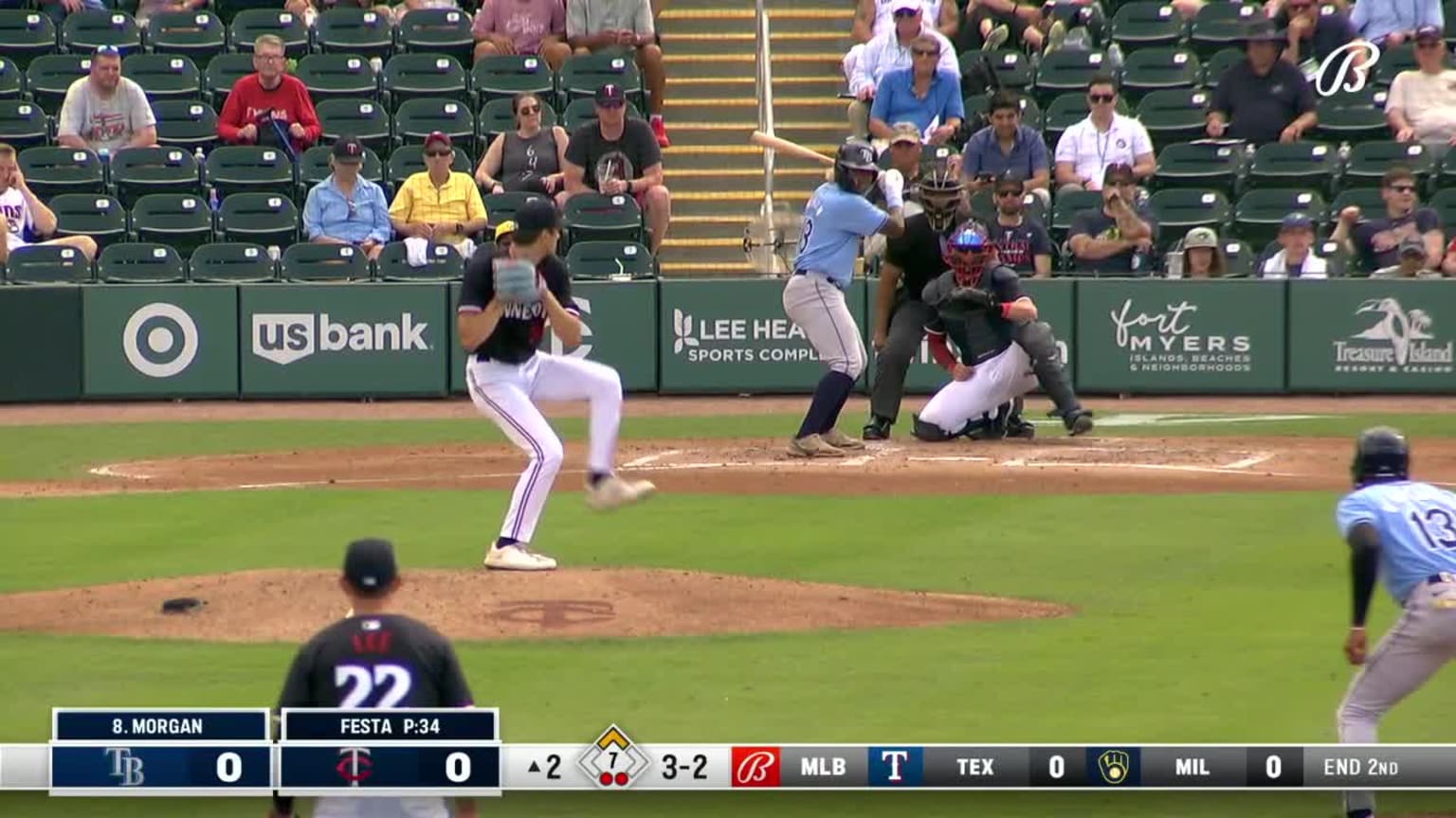 Tre' Morgan belts RBI single in 2nd inning | 03/16/2024 | MLB.com