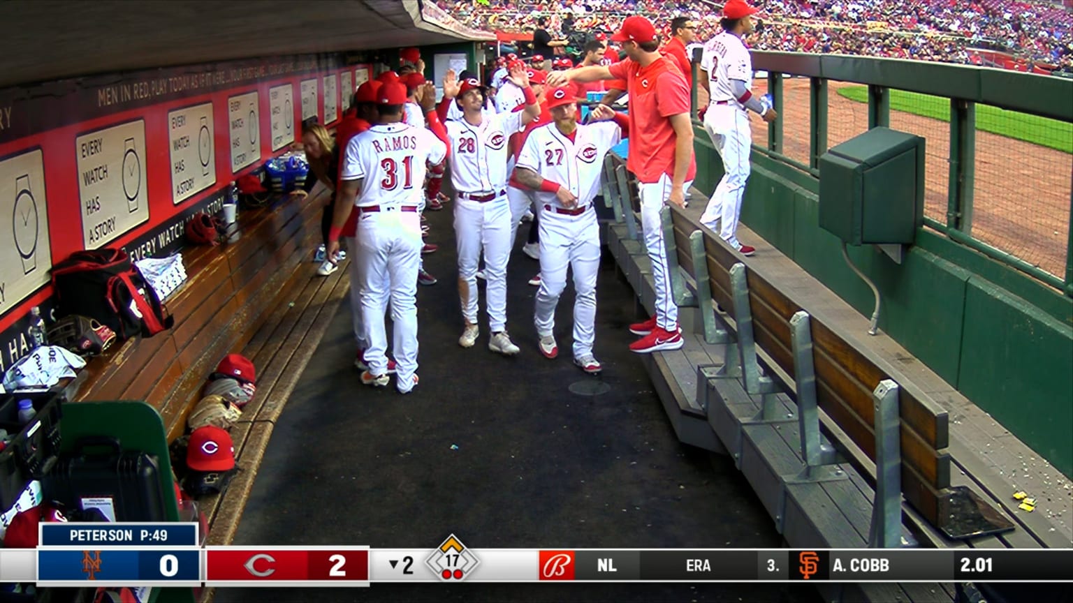 Jonathan India hits an RBI groundout to third base | 05/09/2023 ...