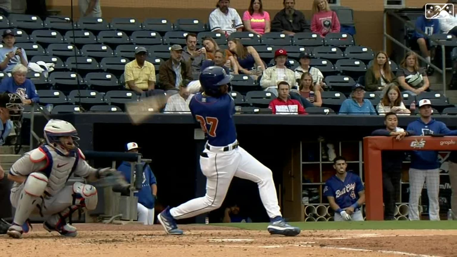Rays No. 7 prospect Osleivis Basabe hits RBI double | 06/21/2023 | MLB.com