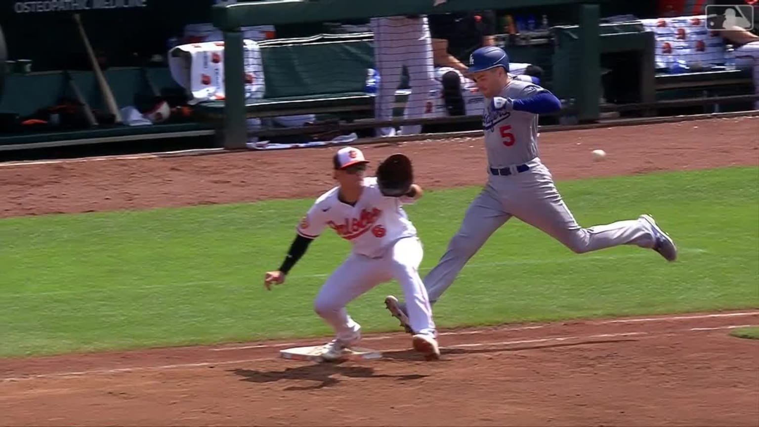 Freddie Freeman beats out a double play after review | 07/19/2023 ...