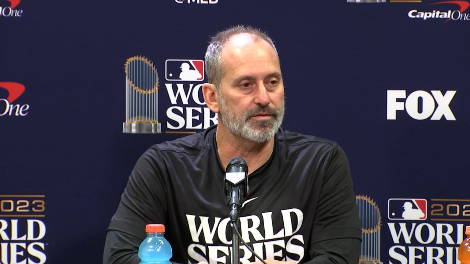 Torey Lovullo talks on Game 3 and Brandon Pfaadt | 10/30/2023 | Arizona Diamondbacks