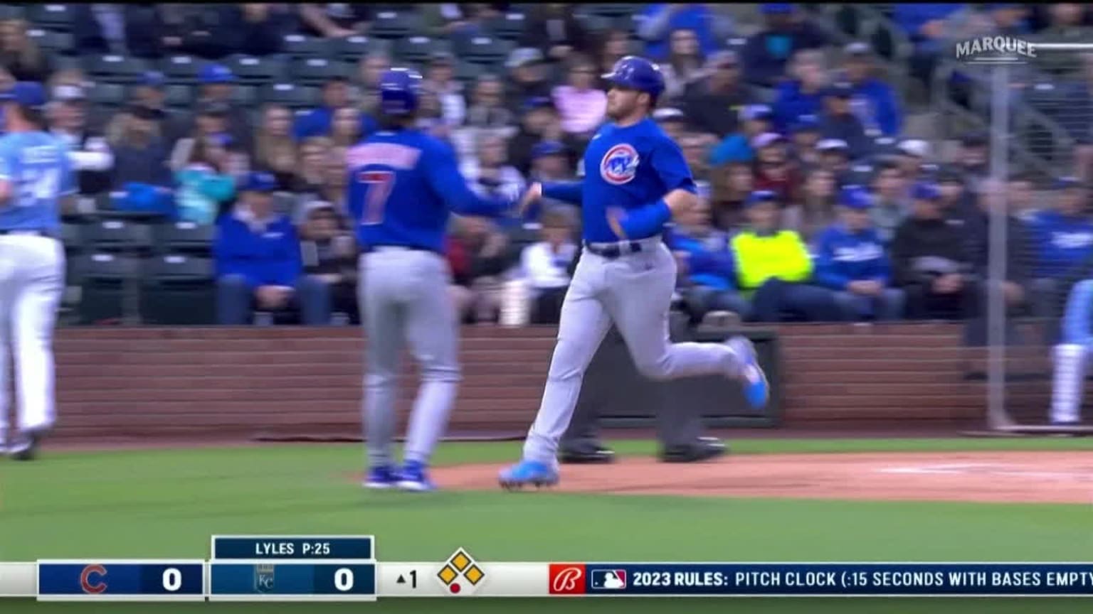 Patrick Wisdom knocks a two-run single to left field | 03/21/2023 ...