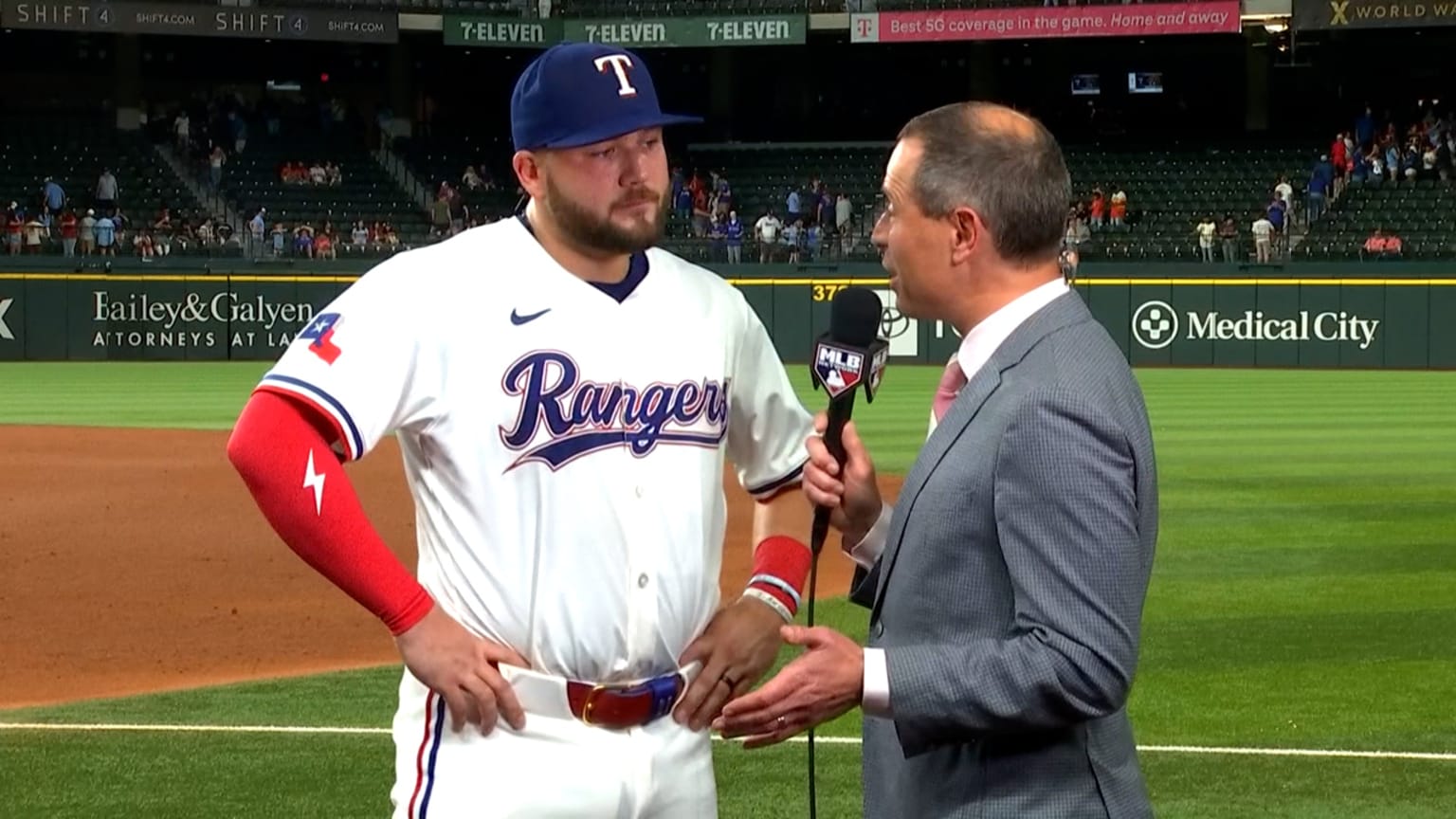 Jake Burger on his solo homer in Rangers' 1-0 win | 05/15/2025 | Texas ...