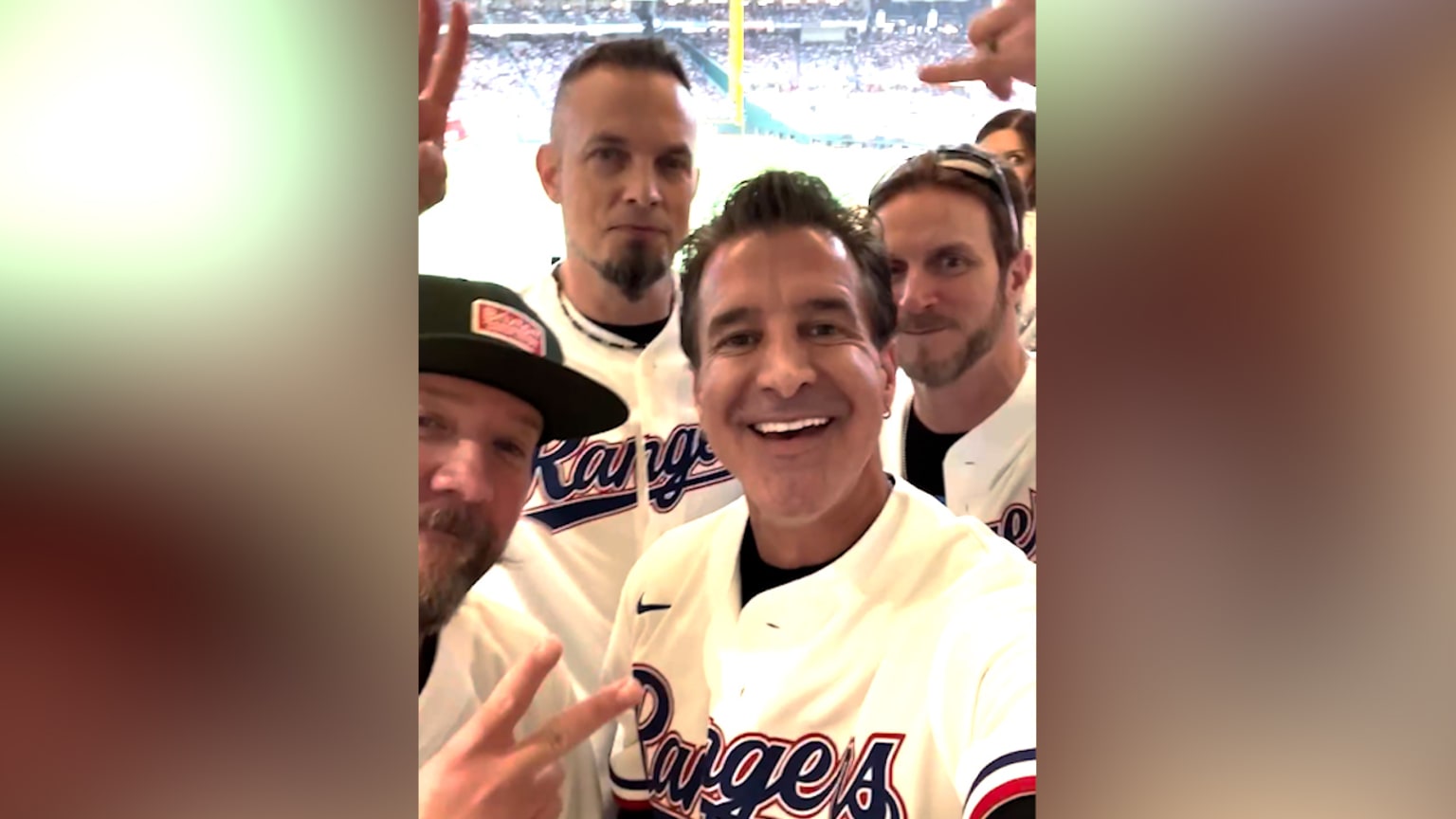 Creed gives a shoutout to the Rangers ahead of Game 3 | 10/19/2023 ...