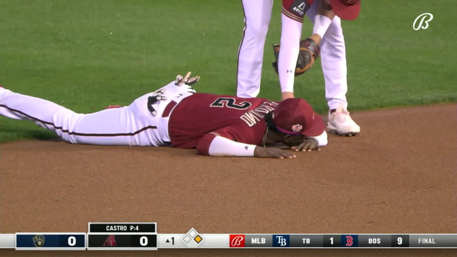 A scary collision between two D-backs takes place | 03/15/2023 | New ...