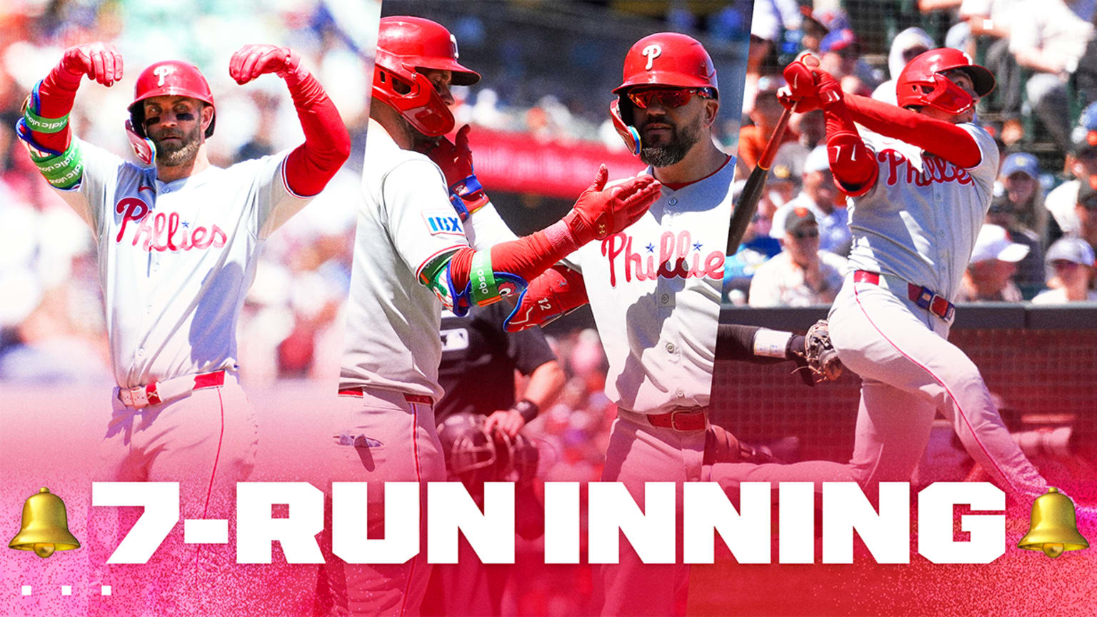 Phillies score seven runs in the 8th inning | 07/09/2025 | Philadelphia ...