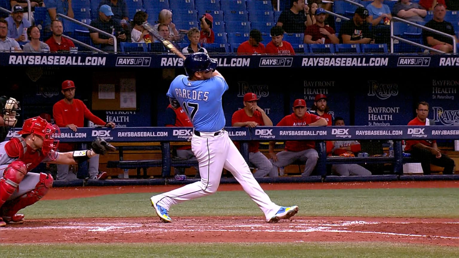 Isaac Paredes smacks a solo home run to left field | 08/23/2022 | Tampa ...