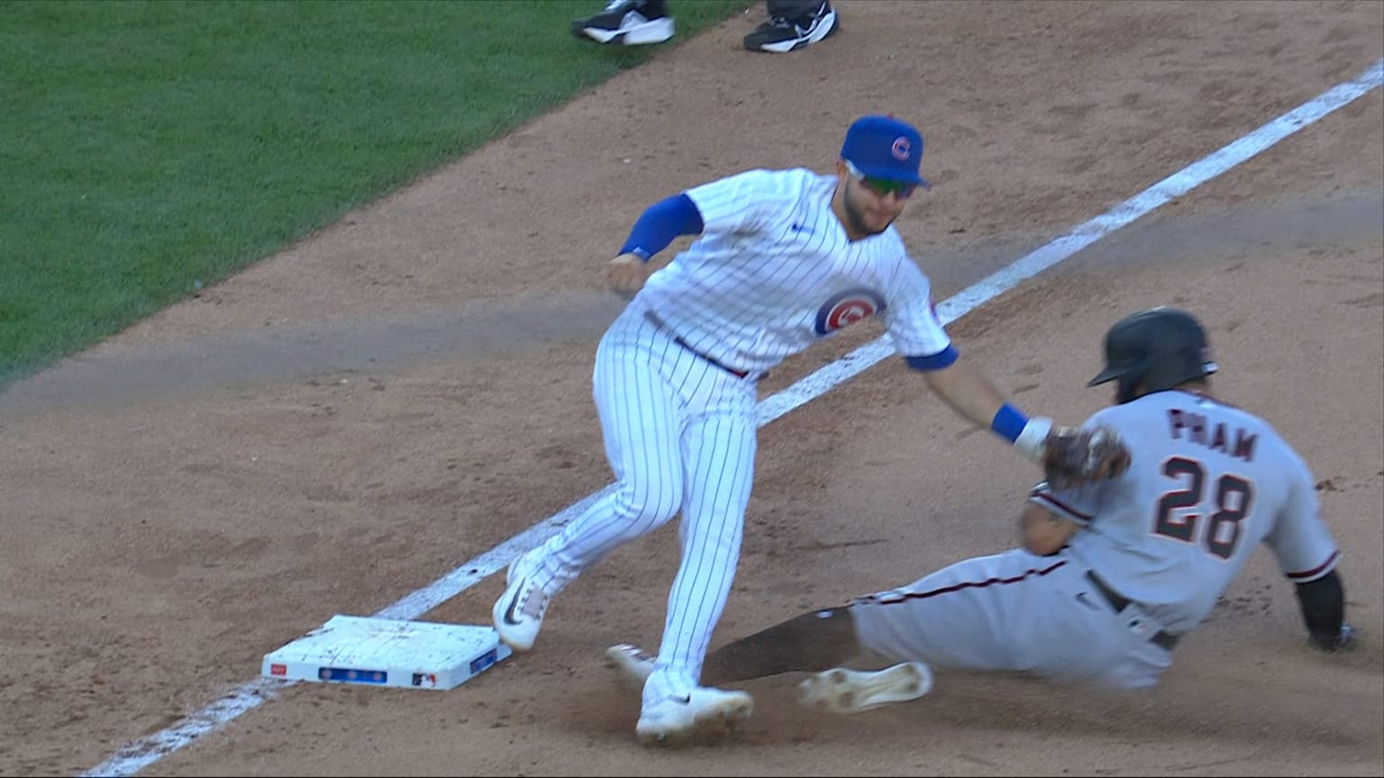 Yan Gomes throws out Tommy Pham at third base | 09/09/2023 | Arizona ...