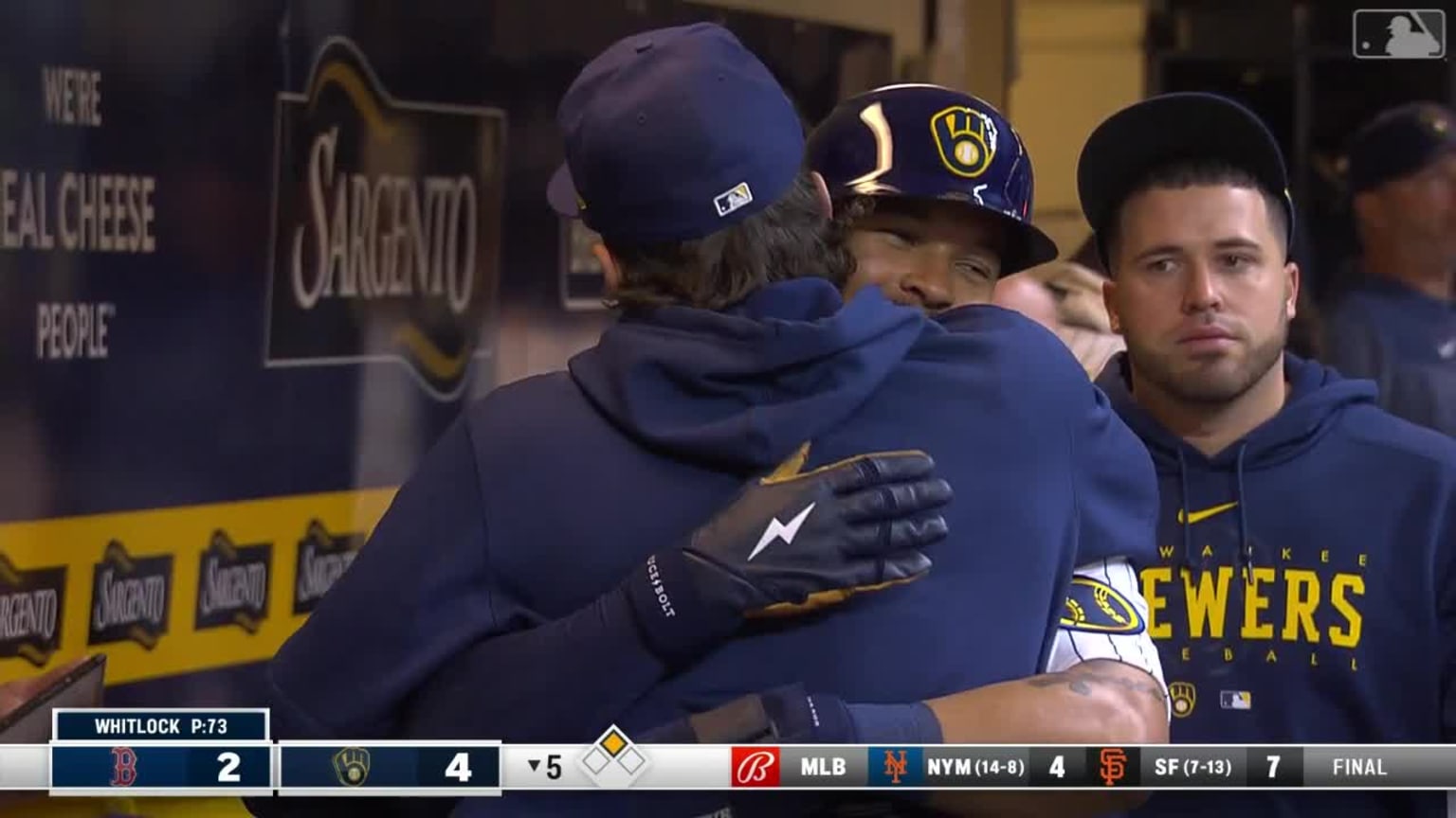 Blake Perkins laces a single to right | 04/22/2023 | Milwaukee Brewers