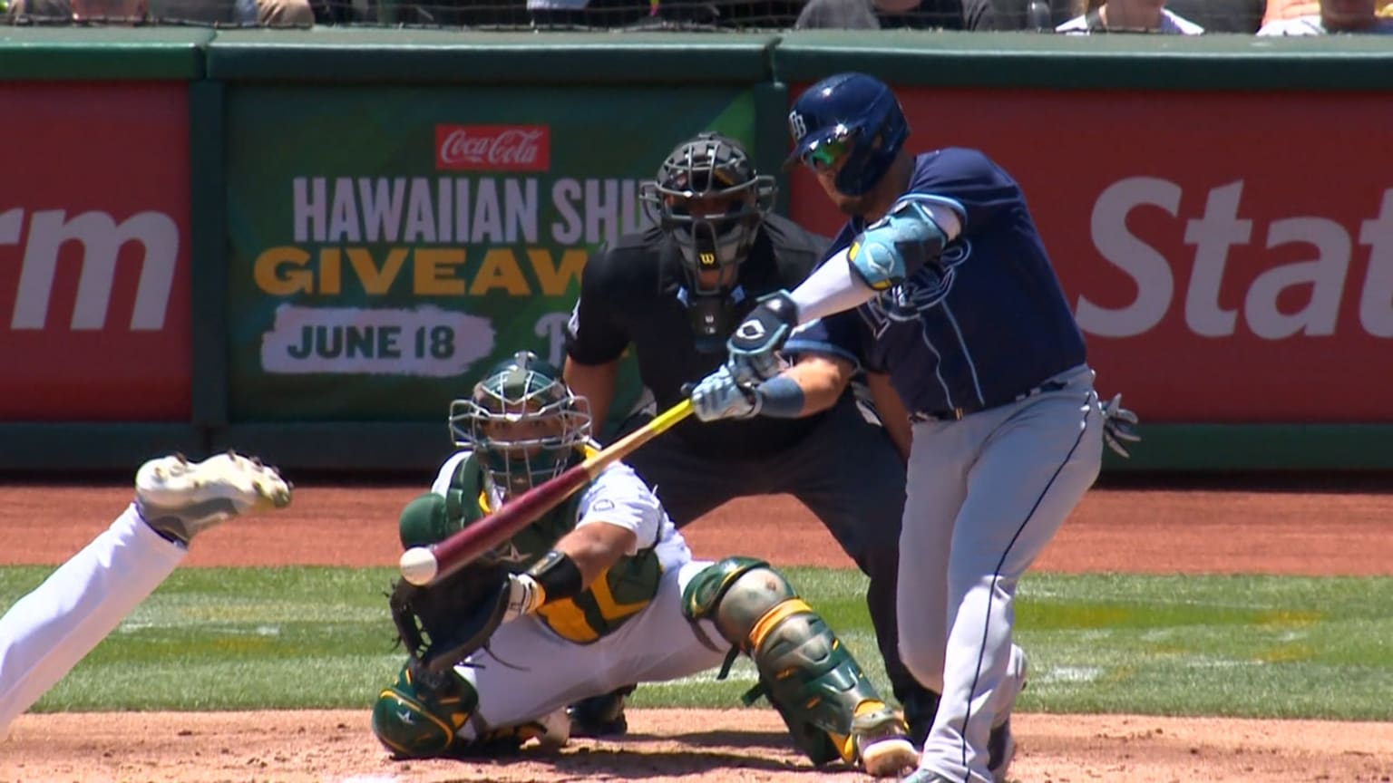 Isaac Paredes grounds an RBI single to right field | 06/15/2023 | Tampa ...