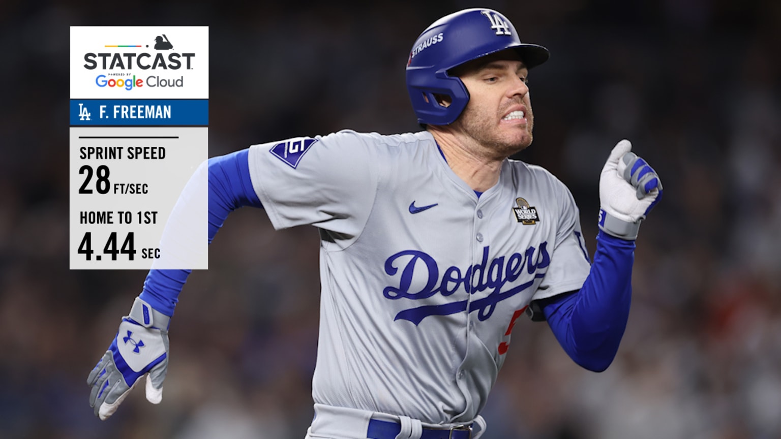Freddie Freeman's 4.44-second sprint to first base | 10/29/2024 | MLB.com