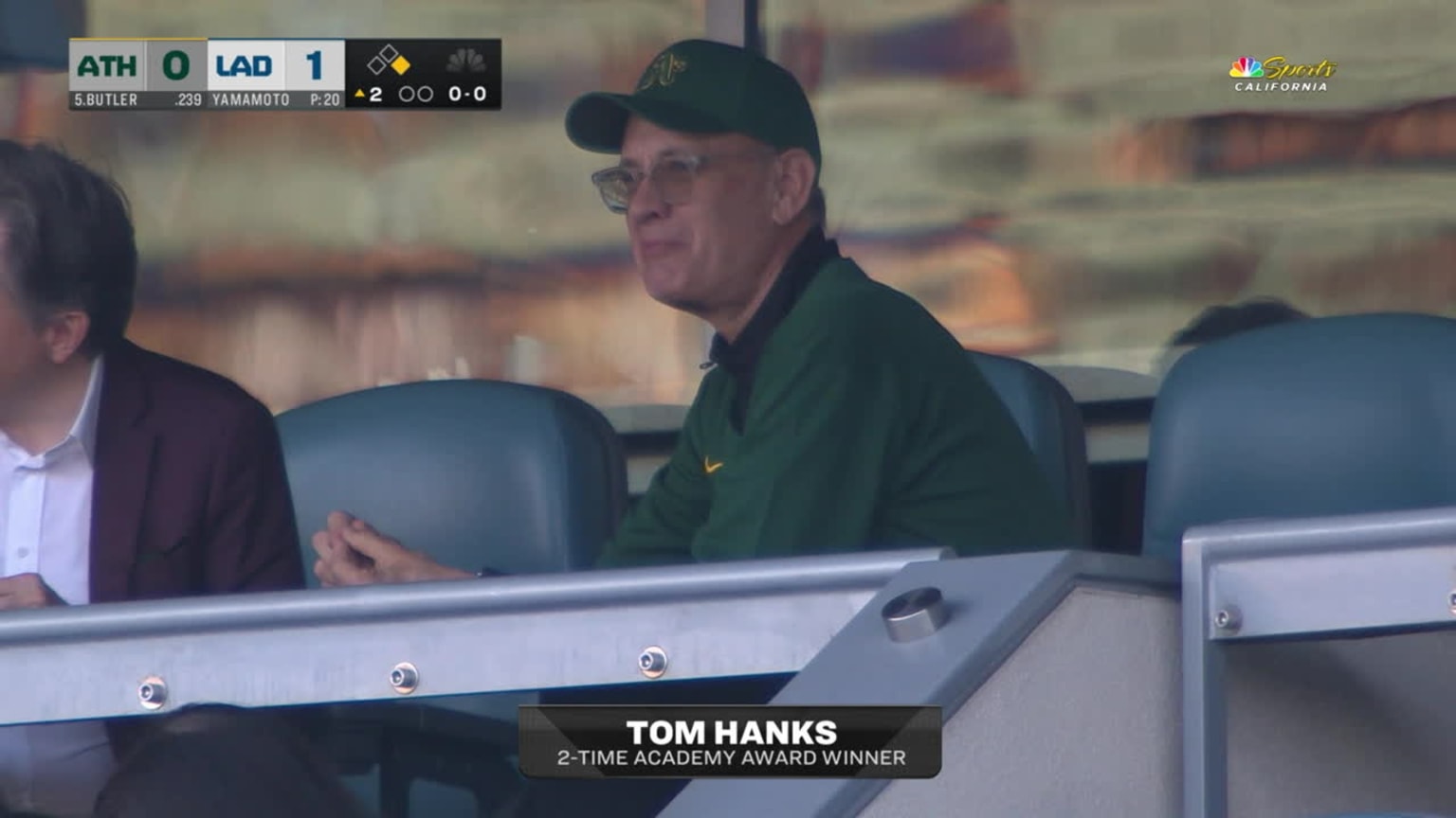 Tom Hanks Spotted At Athletics Vs Dodgers 05 14 2025 Athletics