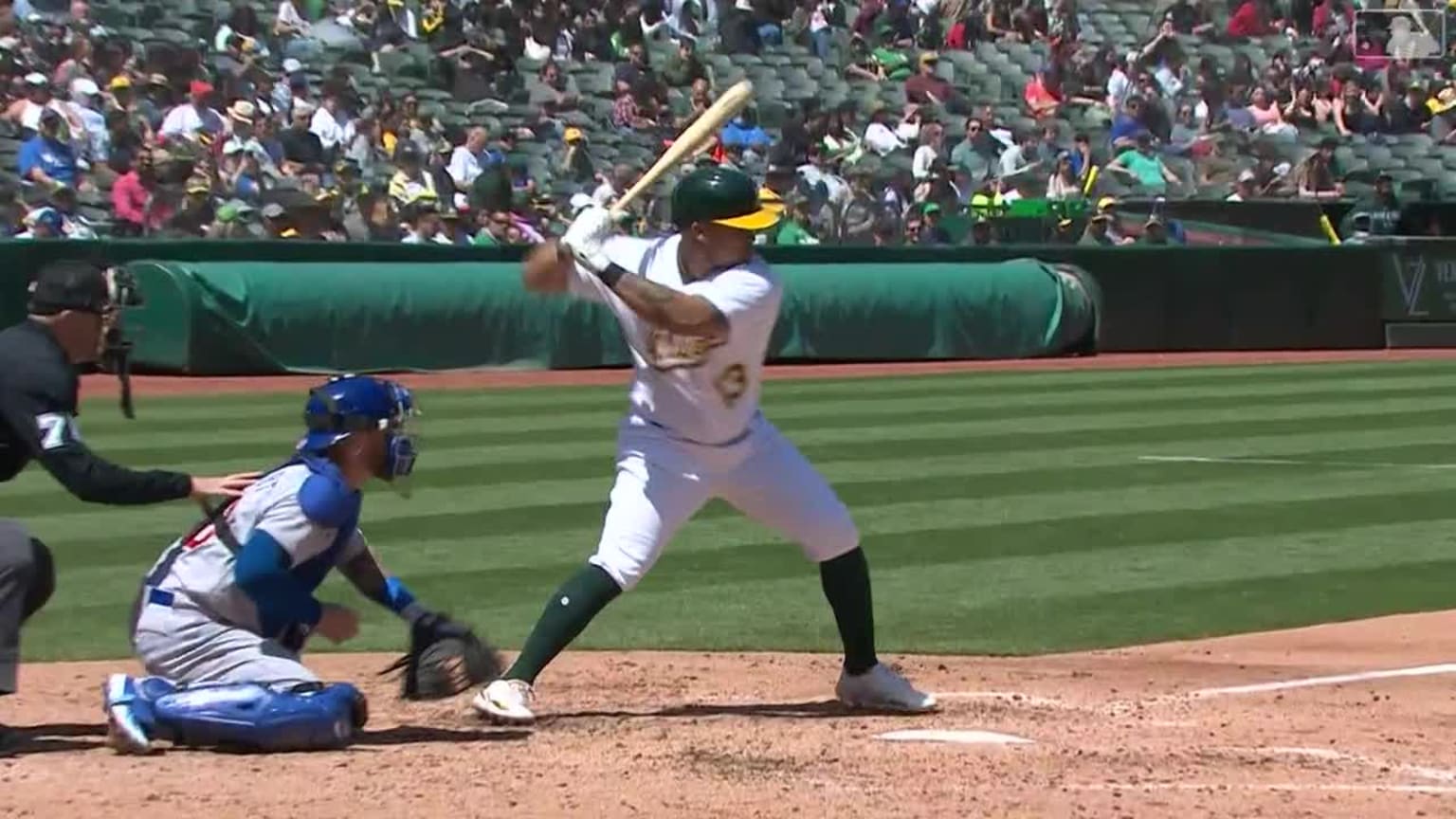 Jordan Diaz lines an RBI double to right | 04/19/2023 | Athletics