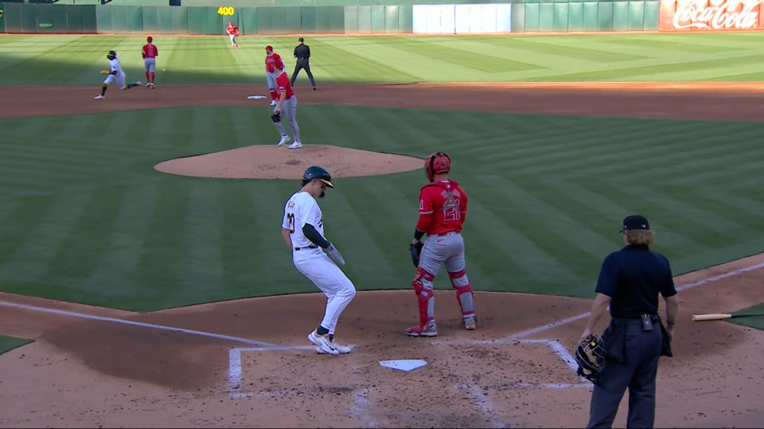 Brett Harris drives in Zack Gelof | 07/03/2024 | Athletics