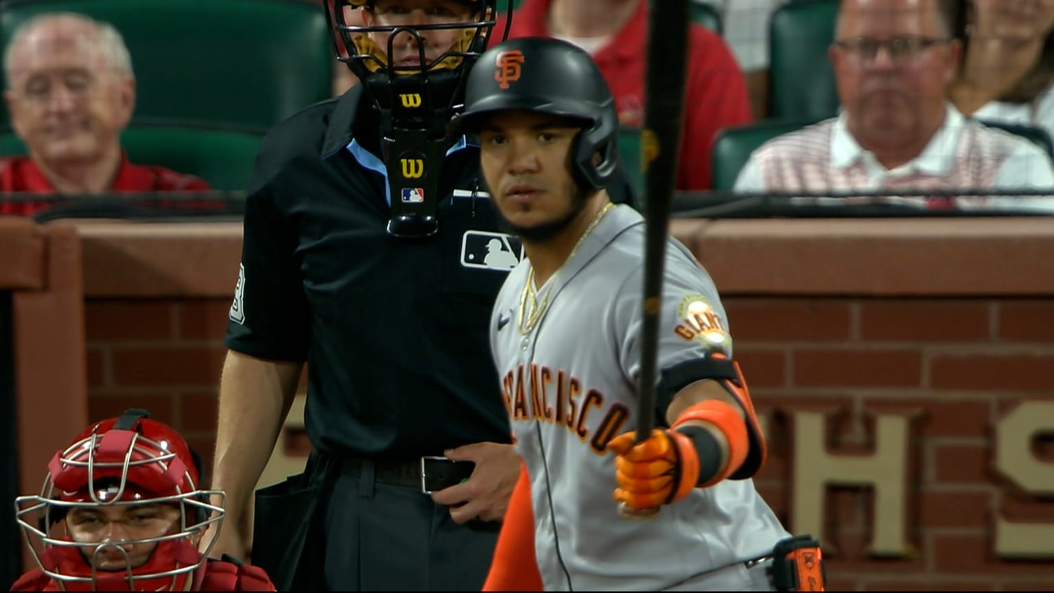 Thairo Estrada gets an infield RBI single | 06/13/2023 | San Francisco ...