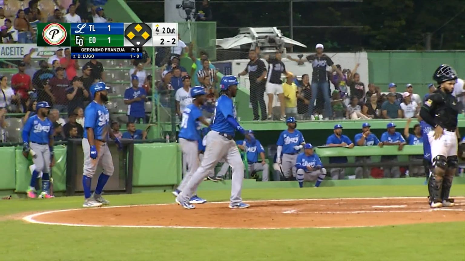 Licey toma la ventaja 3-1 en la 4ta entrada | 30/11/2023 | Lasmayores.com