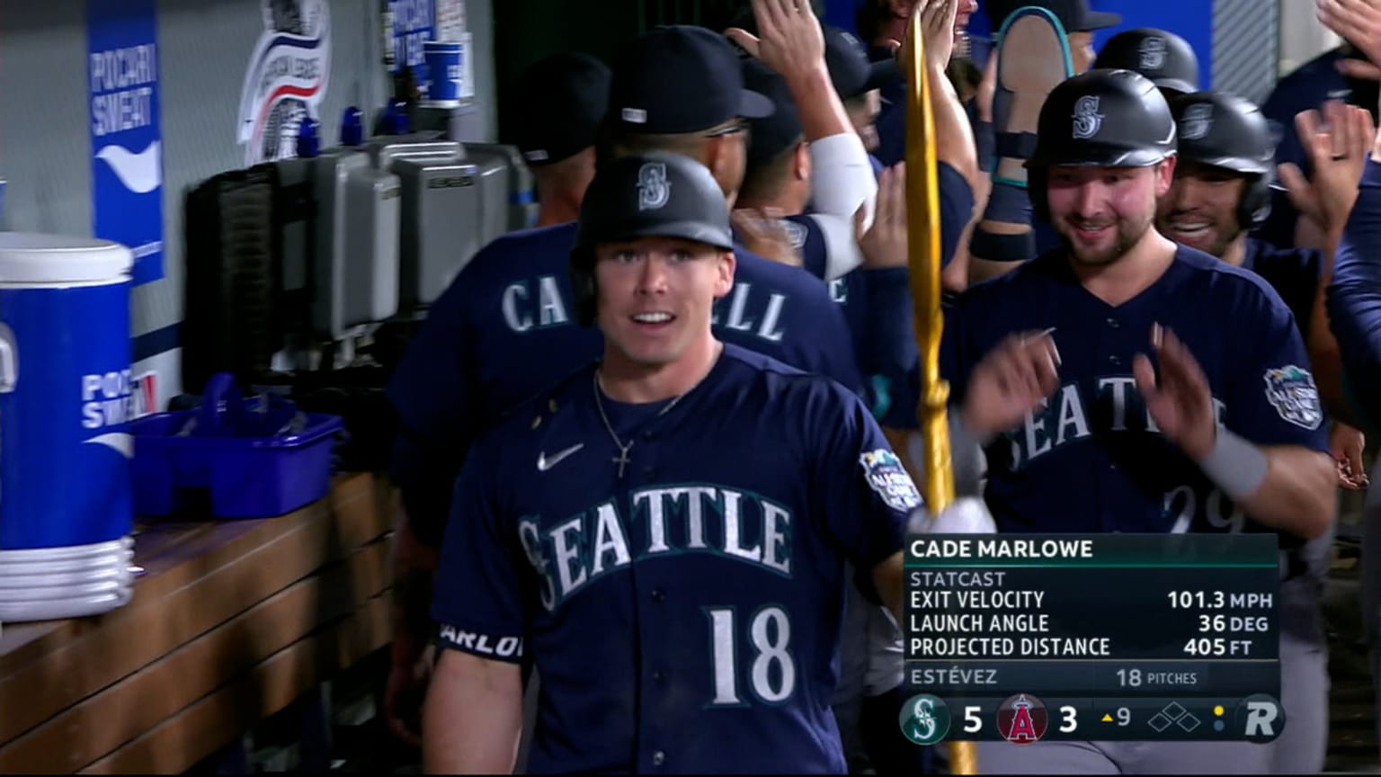 Cade Marlowe pega un grand slam en la 9na entrada | 03/08/2023 | Los ...