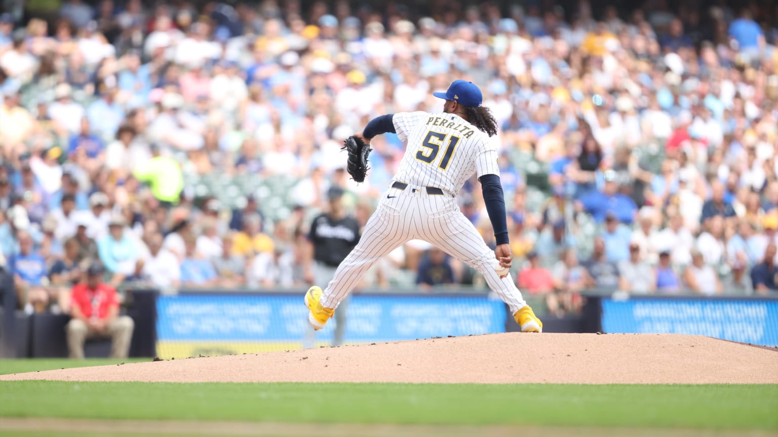 Freddy Peralta begins his outing with a strikeout | 07/25/2025 ...