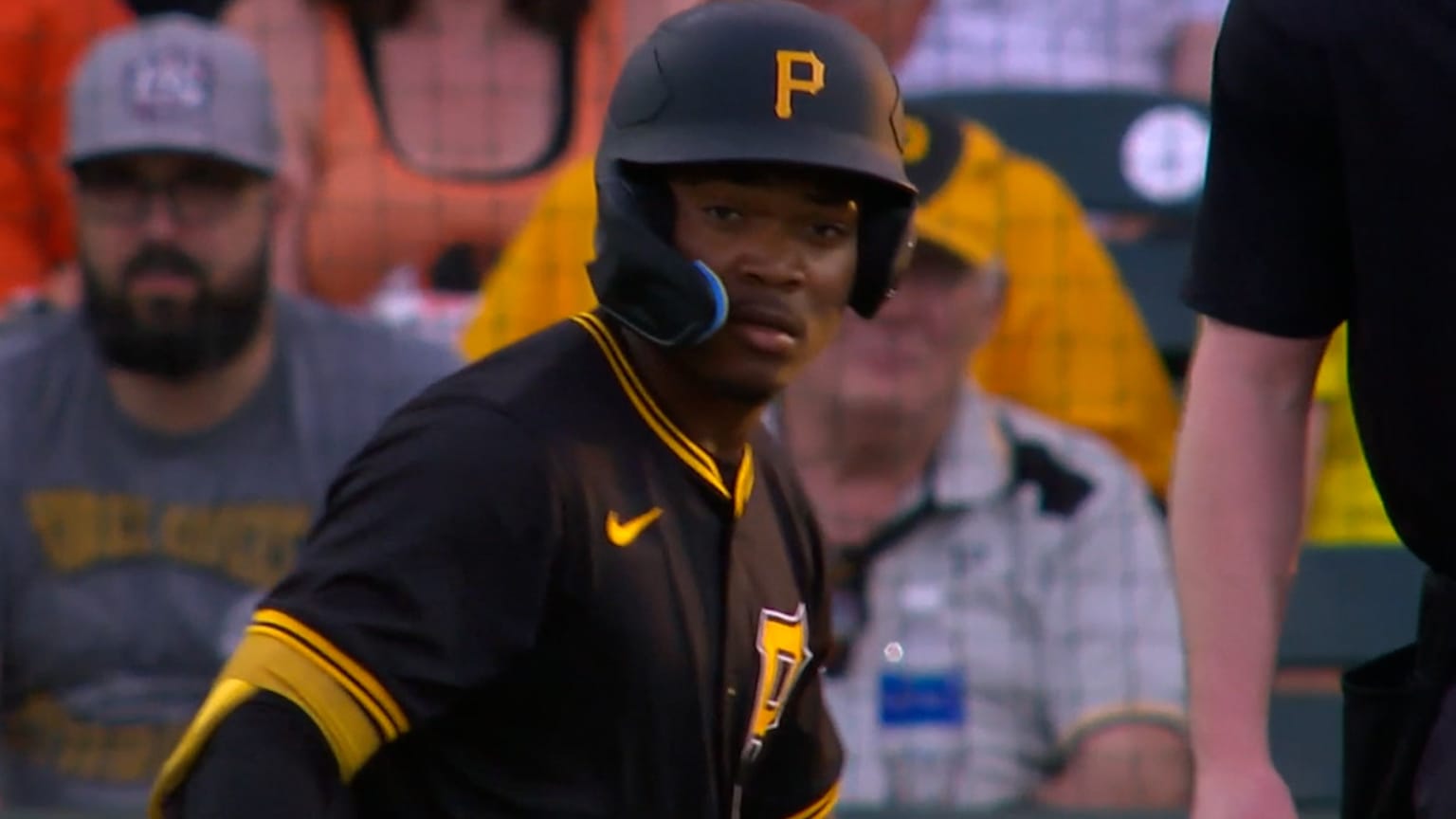 Termarr Johnson pokes a single on a check swing | 03/14/2024 ...