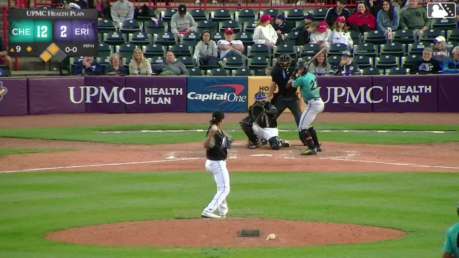 Griff O'Ferrall singles on a ground ball to second baseman Peyton ...