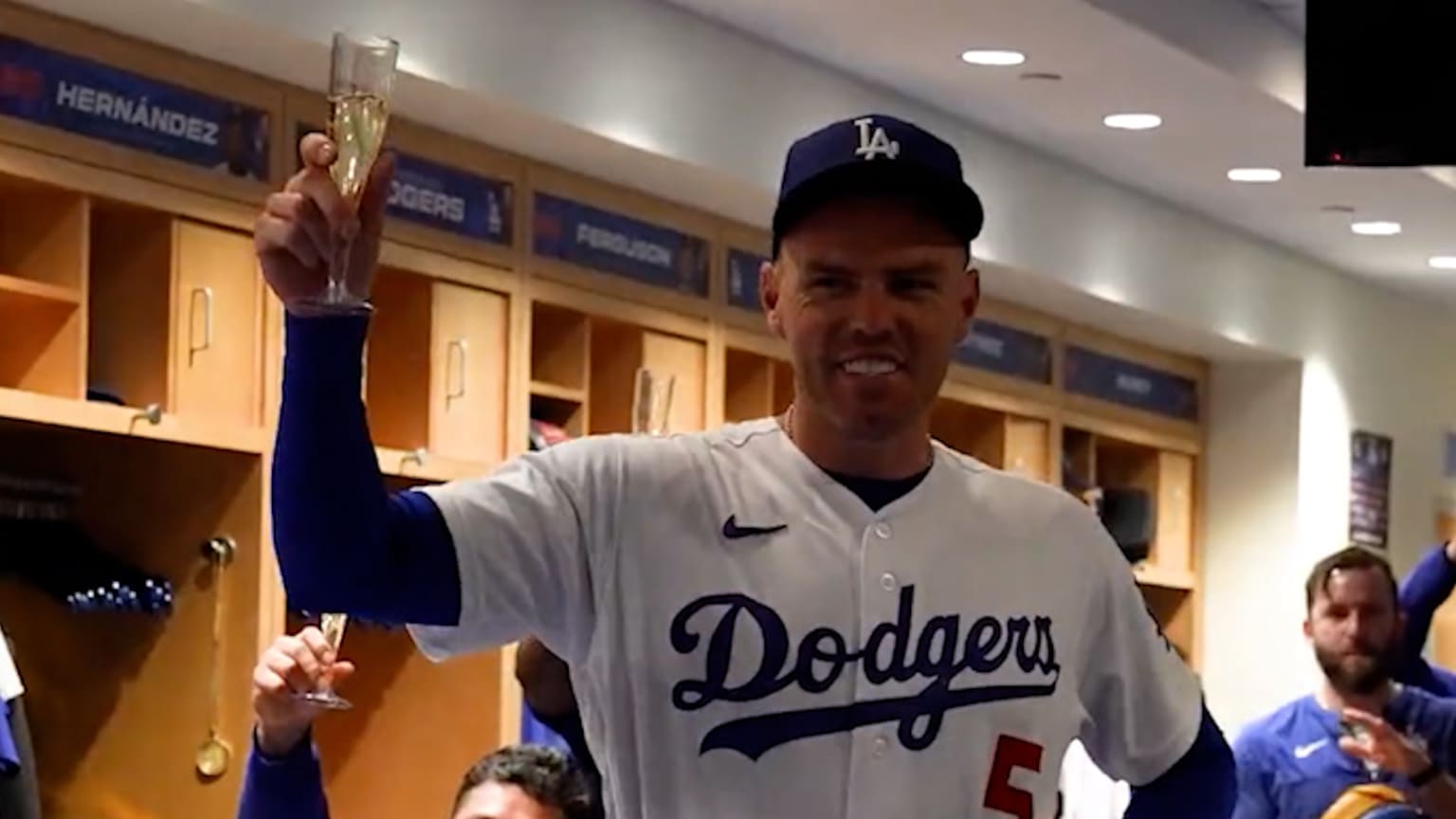 Freeman delivers a speech after his 2,000th hit | 06/26/2023 | Los ...