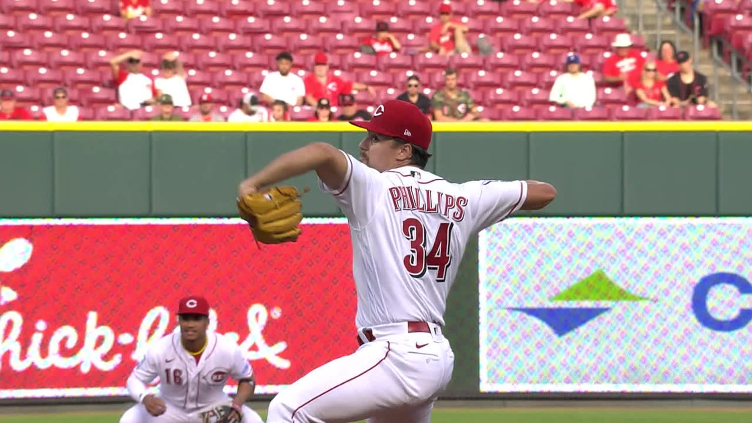 Connor Phillips records his first MLB strikeout | 09/05/2023 | MLB.com
