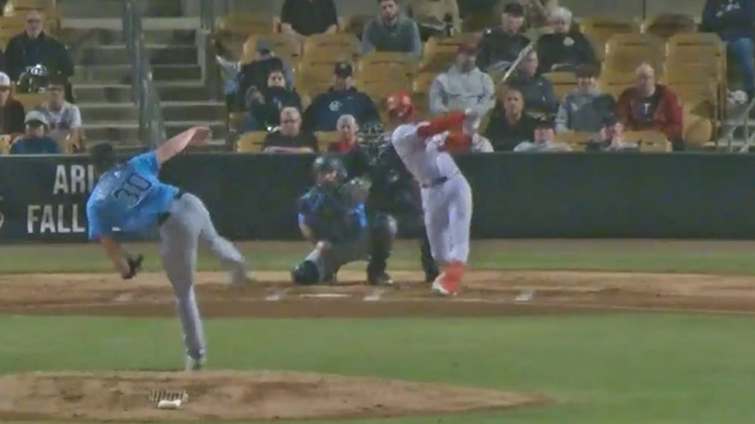 Israel Pineda knocks an RBI single into right field | 11/11/2023 ...
