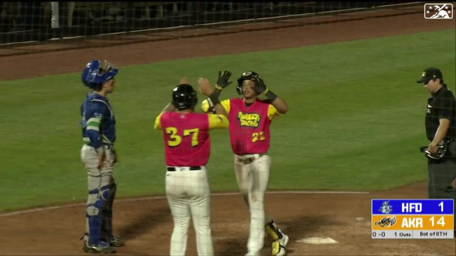 Juan Brito drills his first homer for Akron | 06/04/2023 | Cleveland ...