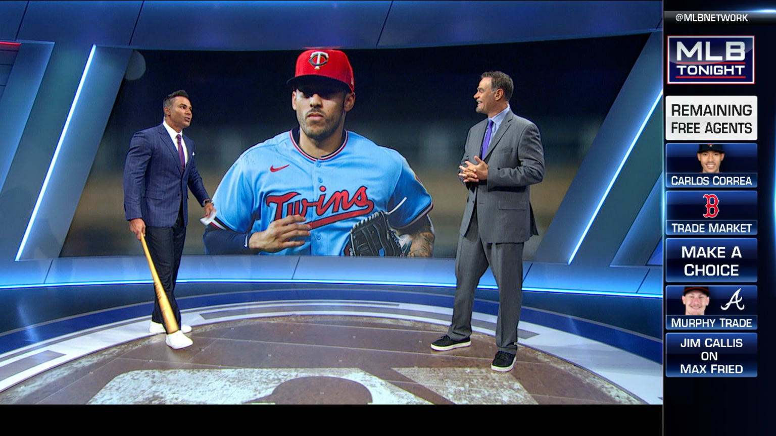 Carlos Peña breaks down Carlos Correa on MLB Tonight | 12/13/2022 | New ...