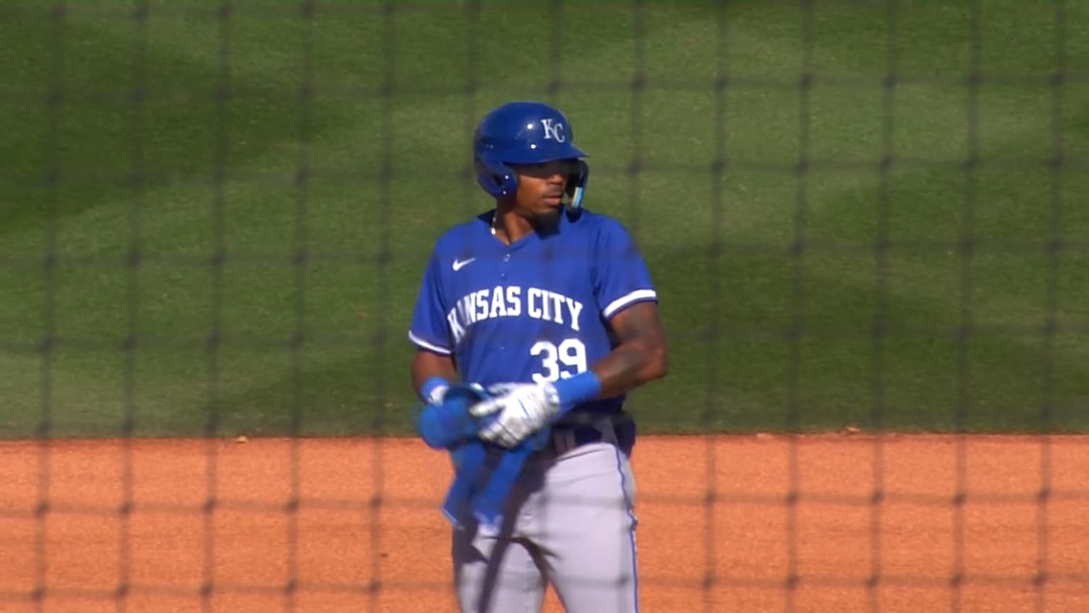 Joe Gray floats an RBI single to center field | 02/23/2024 | Kansas ...