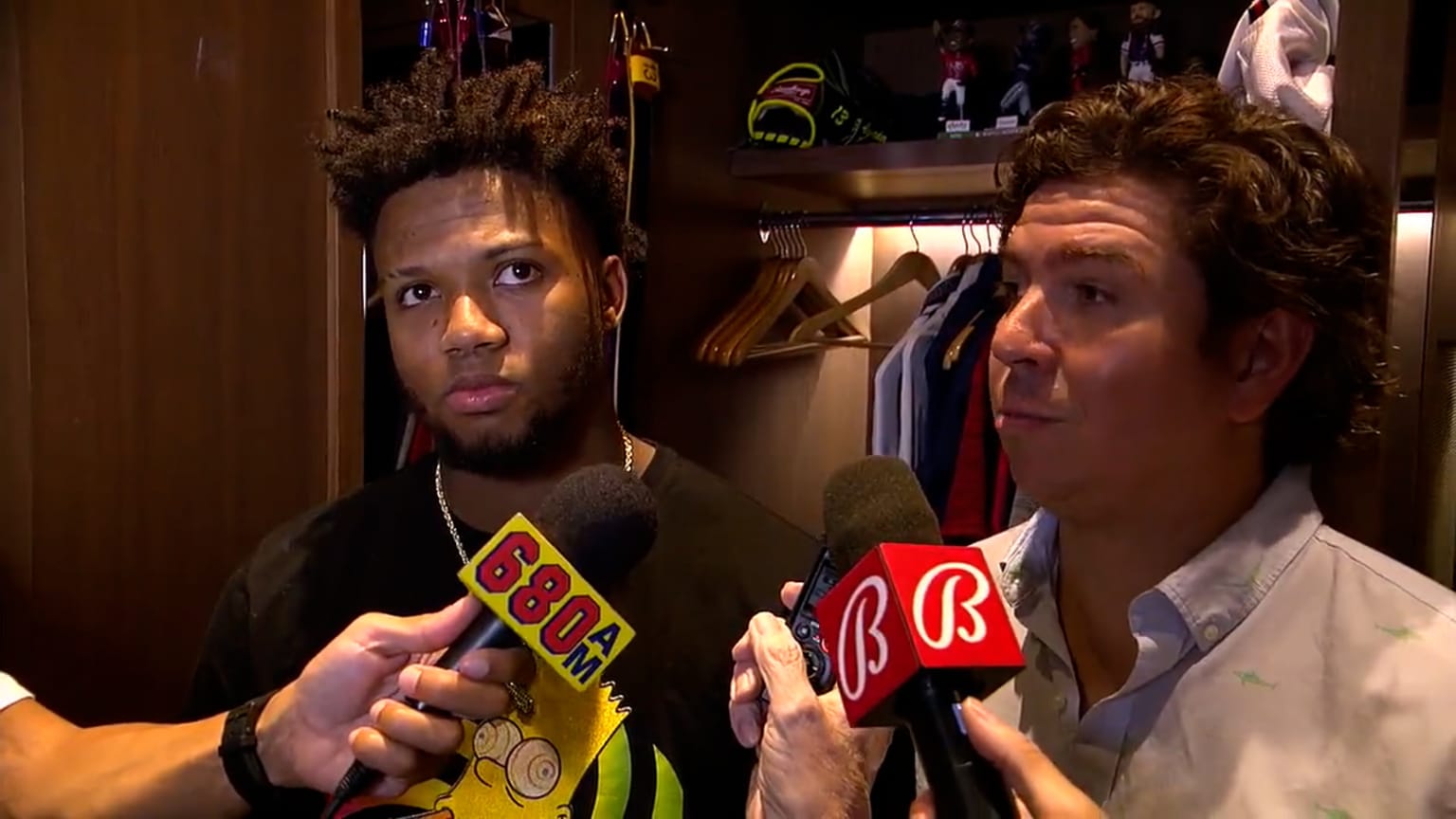 Ronald Acuña Jr. on playing through knee injury | 08/31/2022 | Atlanta ...